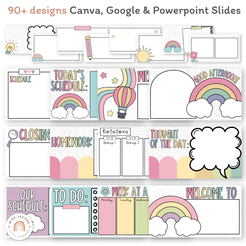 Slides Templates - Google & PowerPoint - Spotty Pastel - MJLL