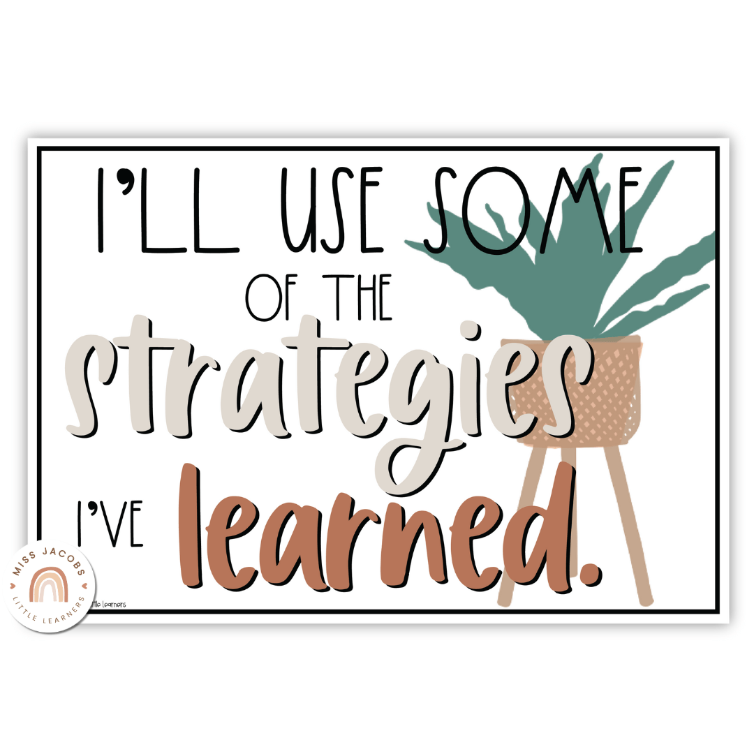 Growth Mindset Display | DESERT NEUTRALS | Boho Vibes Classroom Decor