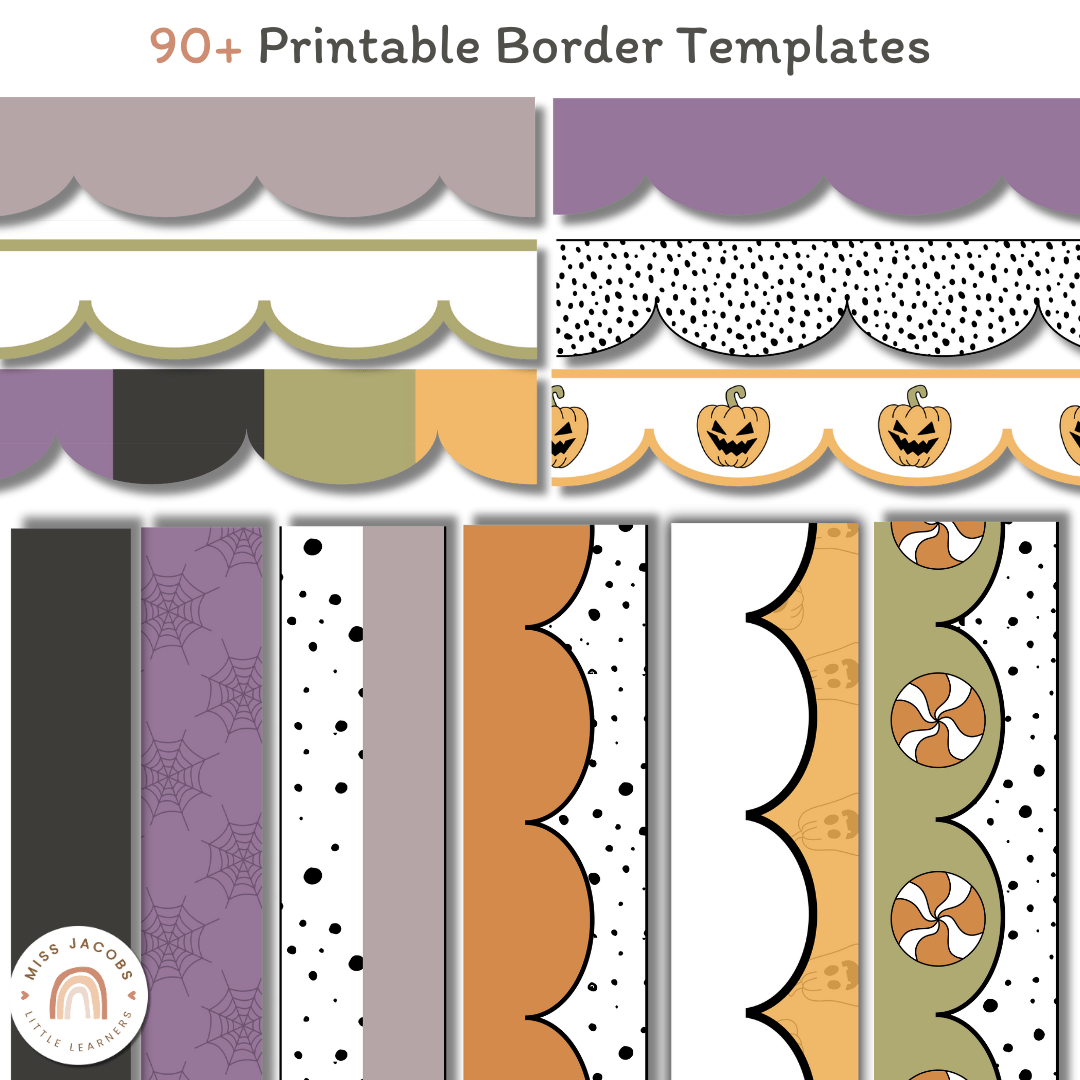 Halloween Bulletin Board Borders | Spooky Display | MJLL