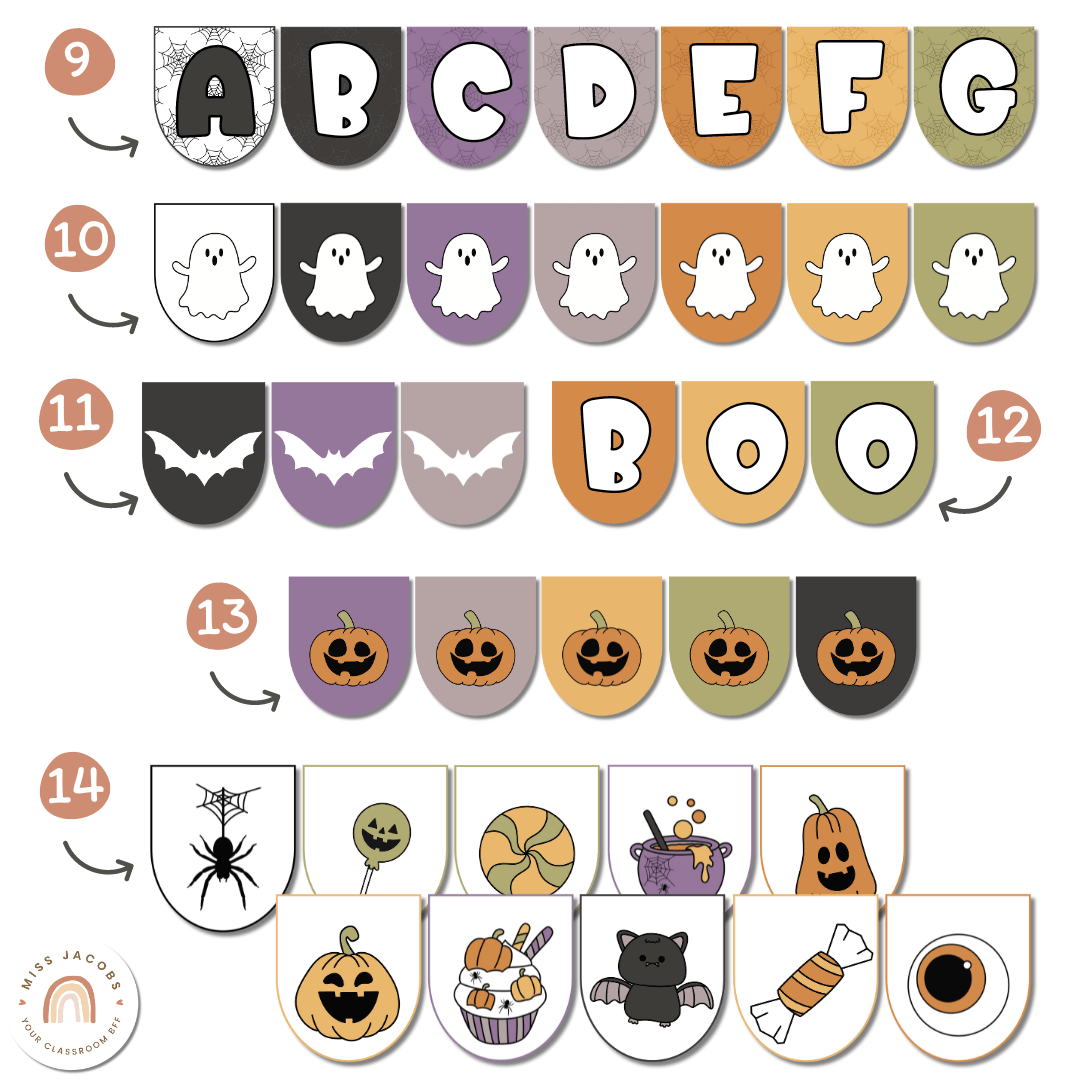 Halloween Bunting Display Banners | Miss Jacobs Little Learners