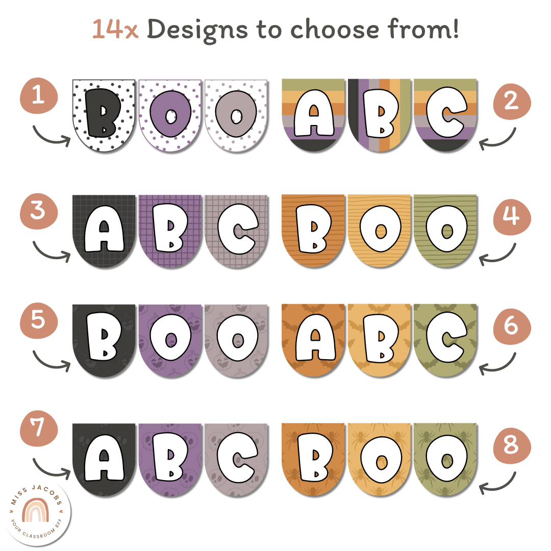 Halloween Bunting Display Banners | Miss Jacobs Little Learners