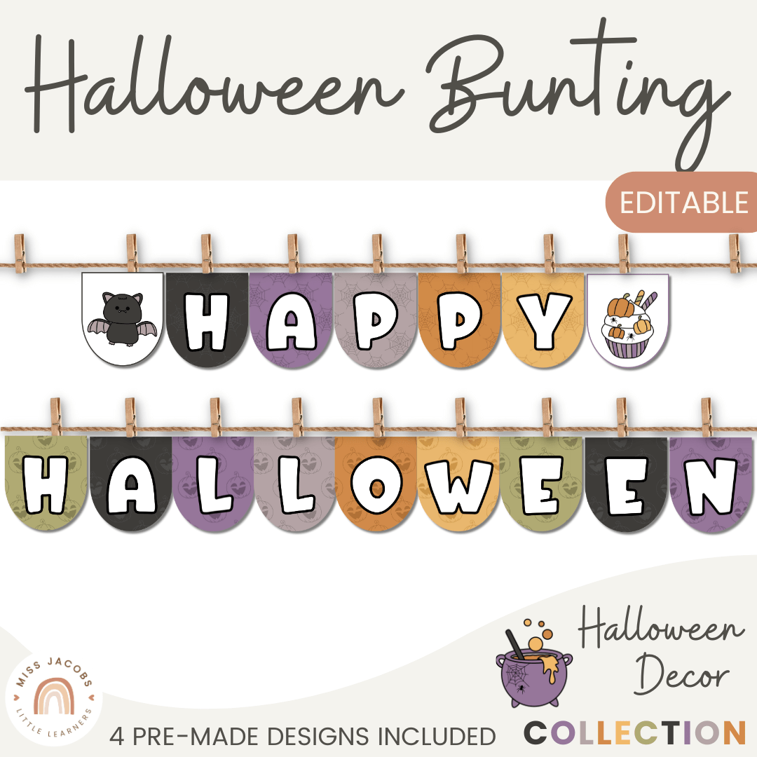 Halloween Bunting Display Banners | Miss Jacobs Little Learners