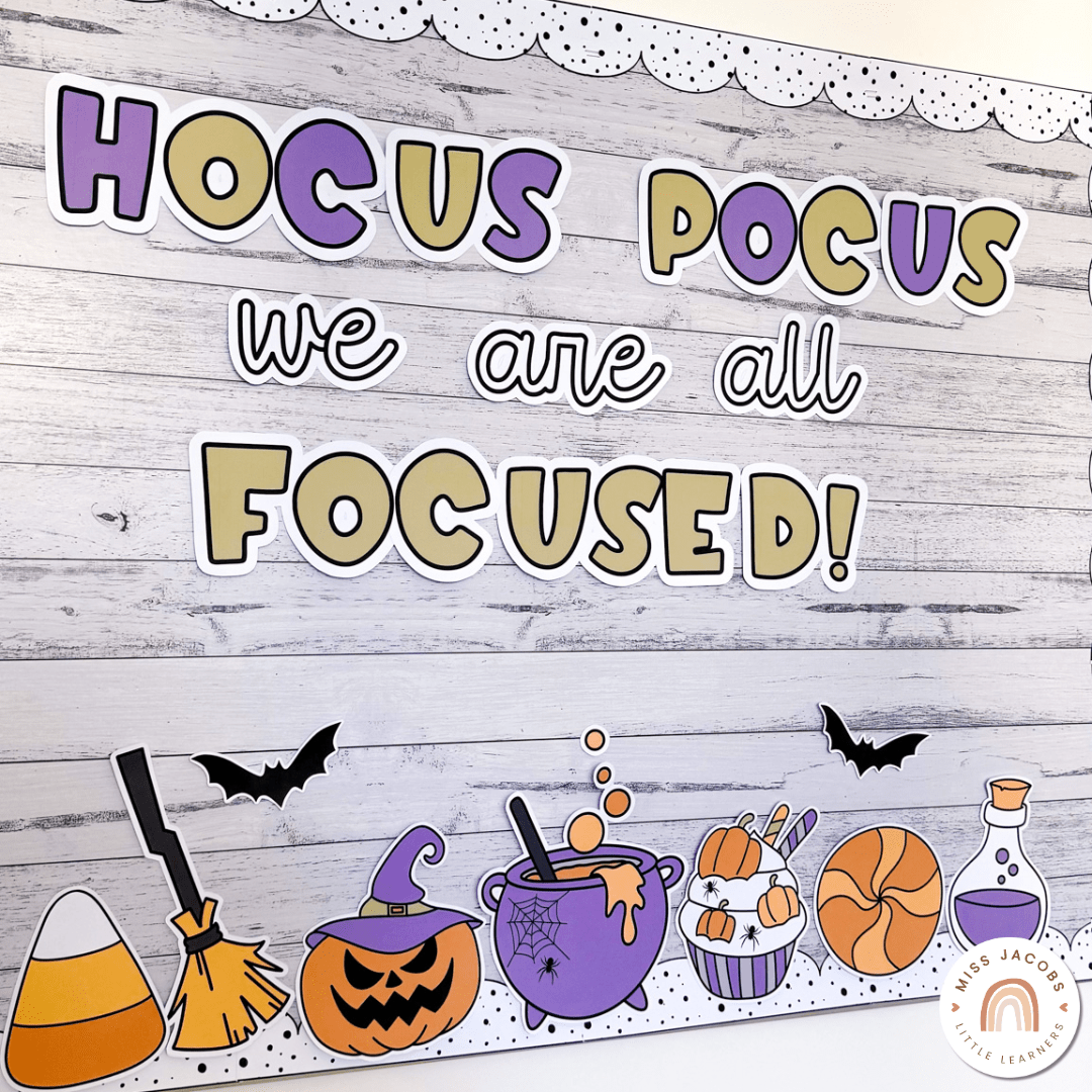 Halloween Decor Bulletin Board Bundle - Miss Jacobs