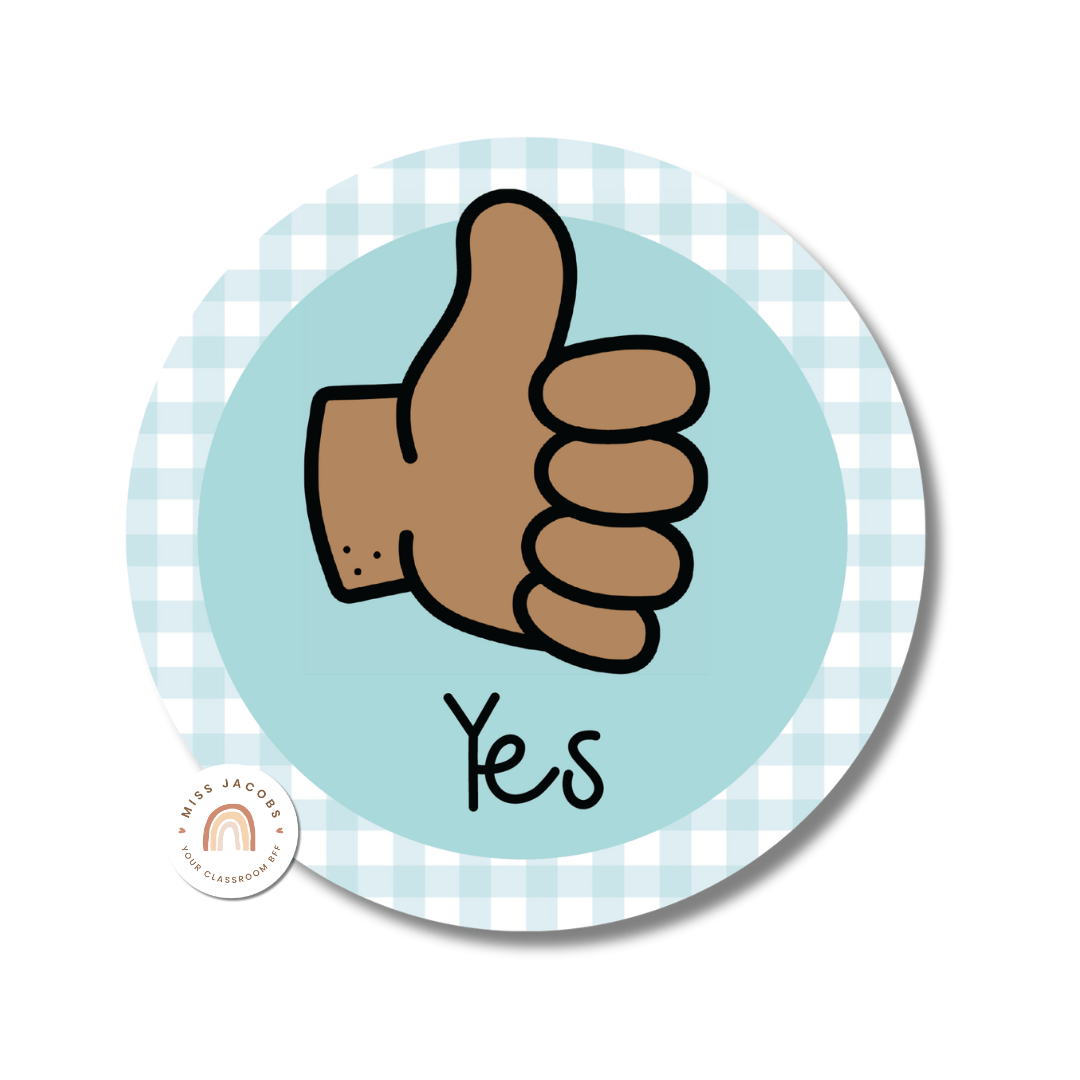 Hand Signals Posters - Daisy Gingham Pastels Decor