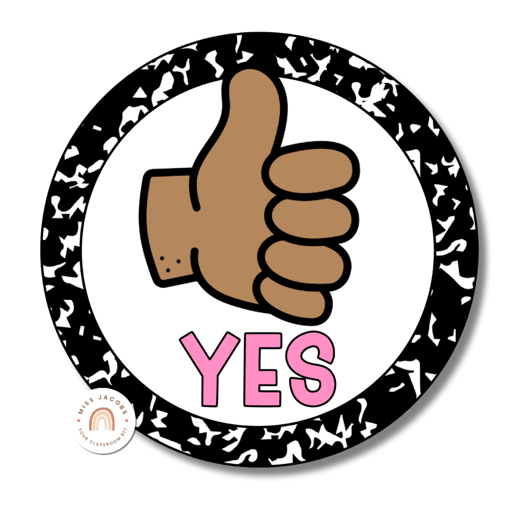 Hand Signals Posters - Cutesy Classroom Theme - Miss Jacobs