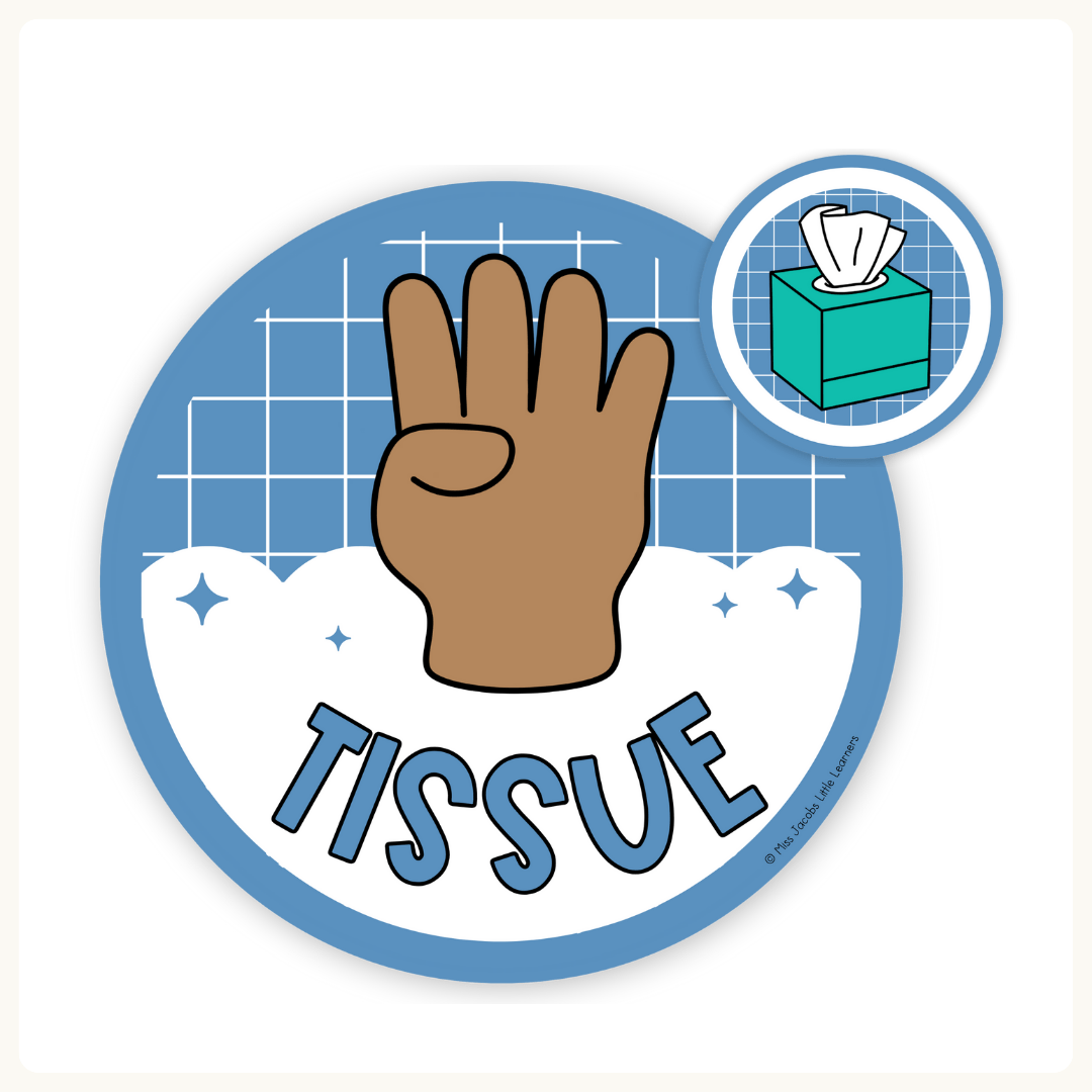 Hand Signals Posters - Dreamy Space Classroom Decor - MJLL