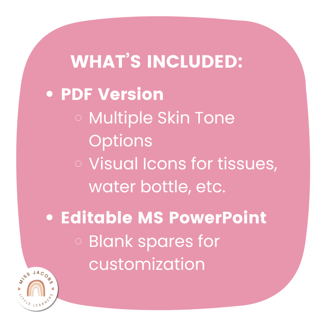 Hand Signals Posters - Simply Pastel Theme - Miss Jacobs