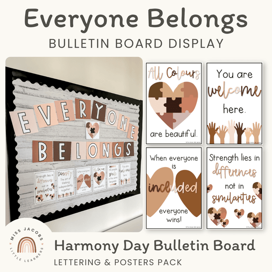Harmony Day Bulletin Board - Everyone Belongs – Miss Jacobs Little Learners