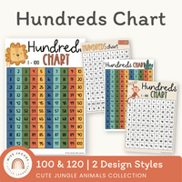 Hundreds Chart | Cute Jungle Animals – Miss Jacobs Little Learners