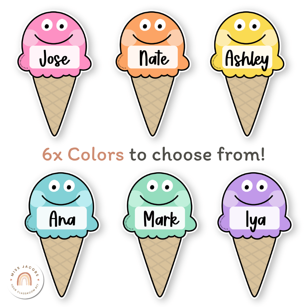 Ice Cream Door Display Classroom Decor - Miss Jacobs