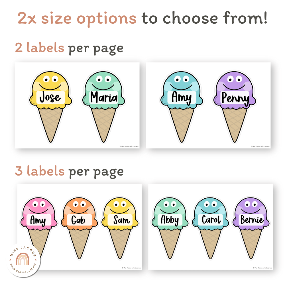 Ice Cream Door Display Classroom Decor - Miss Jacobs