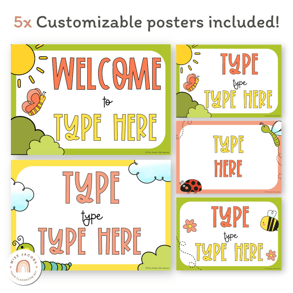 Insects Door Display Classroom Decor - Miss Jacobs – Miss Jacobs Little ...