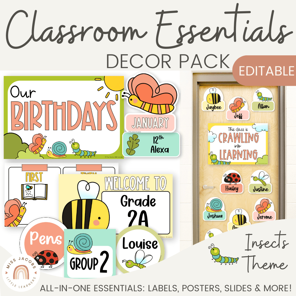 Classroom Essentials Decor Packs - Miss Jacobs Little Learners - Miss ...