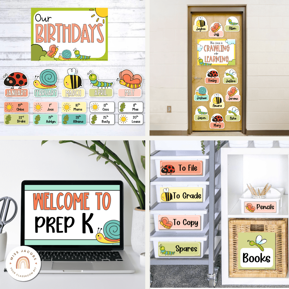 Insects Theme Classroom Essentials Decor Pack - Miss Jacobs