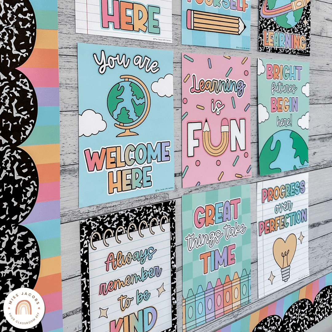 Inspirational Classroom Posters – Cutesy Classroom Theme - Miss Jacobs