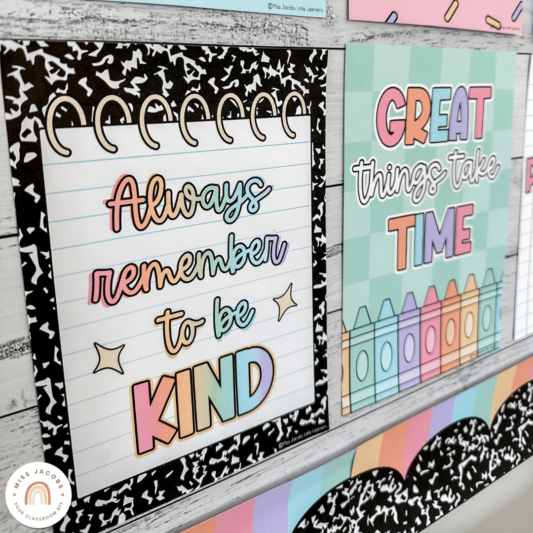Inspirational Classroom Posters – Cutesy Classroom Theme - Miss Jacobs