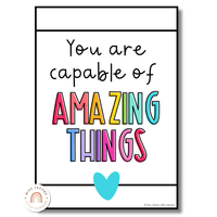 Inspirational Classroom Posters - Spotty Bright Theme - MJLL – Miss ...
