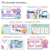 Jellyfish Theme Classroom Essentials Decor Pack - Miss Jacobs – Miss ...