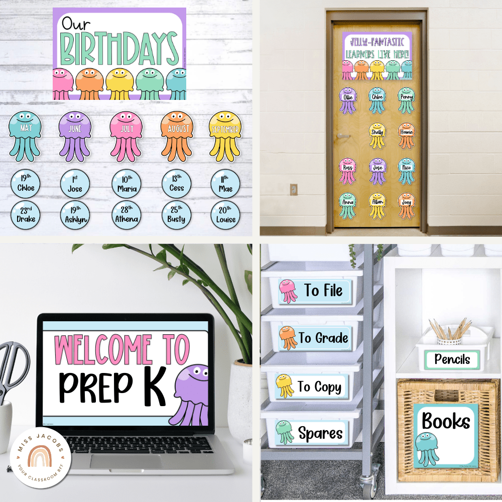 Jellyfish Theme Classroom Essentials Decor Pack - Miss Jacobs – Miss ...