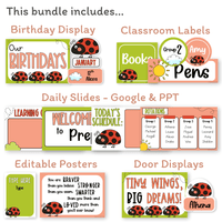 Ladybug Theme Classroom Essentials Decor Pack - Miss Jacobs – Miss ...