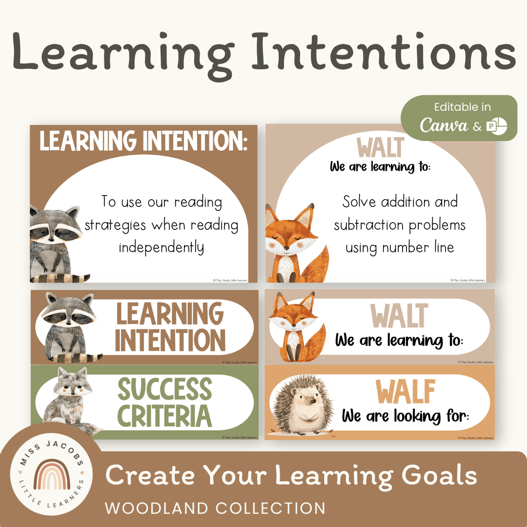 WALT WILF Learning Intentions Display - Woodland Decor - MJLL – Miss ...
