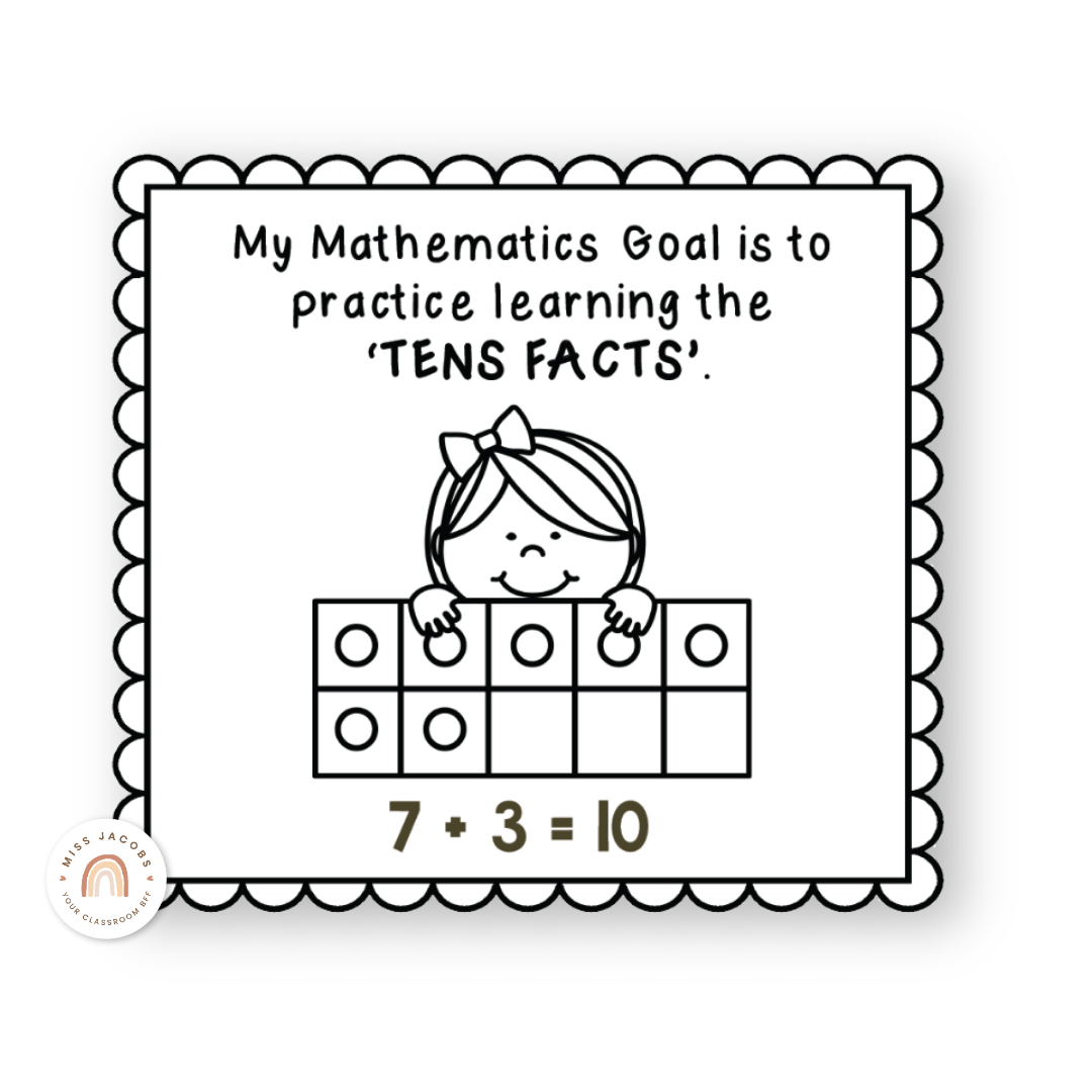 Student Student Goal Setting Template - Miss Jacobs Little Learners