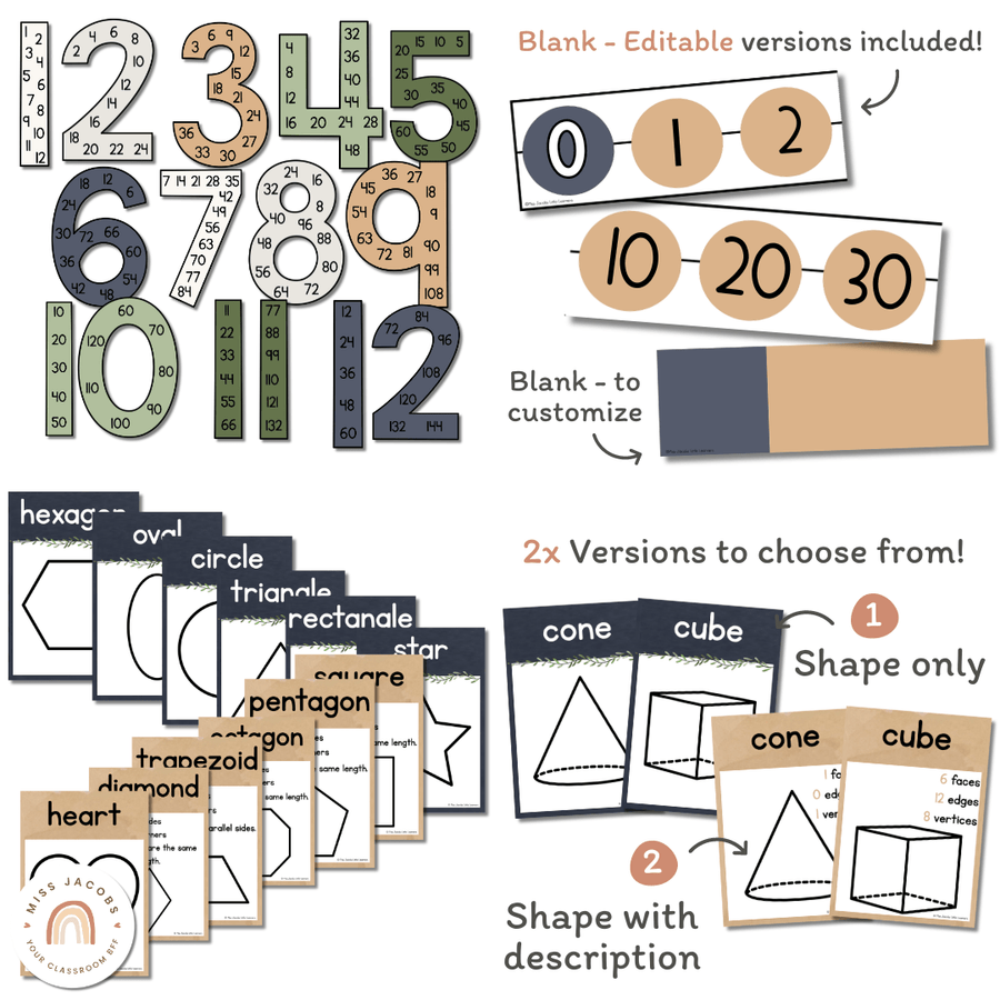 Boho Plants Classroom Collection - Miss Jacobs Little Learners - Miss ...