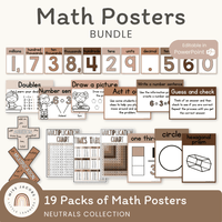 Neutrals Collection Math Posters Decor - Miss Jacobs Little Learners
