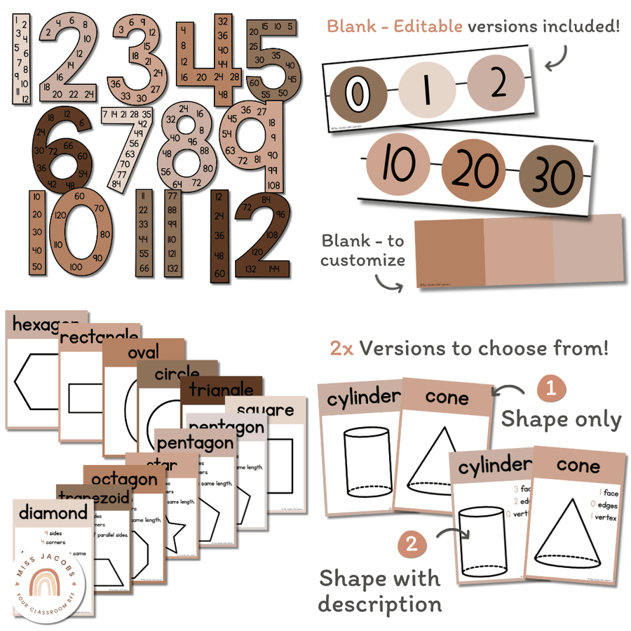 Ombre Neutrals Classroom Theme - Miss Jacobs Little Learners