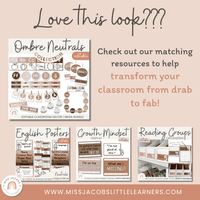 Neutrals Collection Math Posters Decor - Miss Jacobs Little Learners