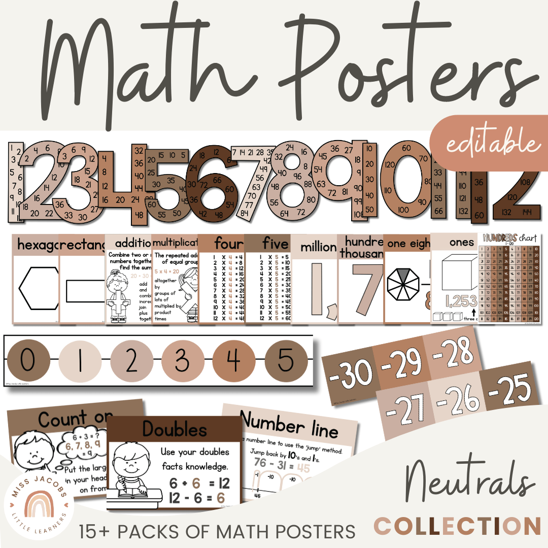 Ombre Neutrals Classroom Theme - Miss Jacobs Little Learners