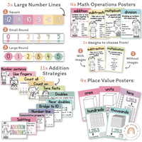 Pastel Collection Math Posters Decor - Miss Jacobs Little Learners