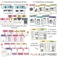 Pastel Collection Math Posters Decor - Miss Jacobs Little Learners