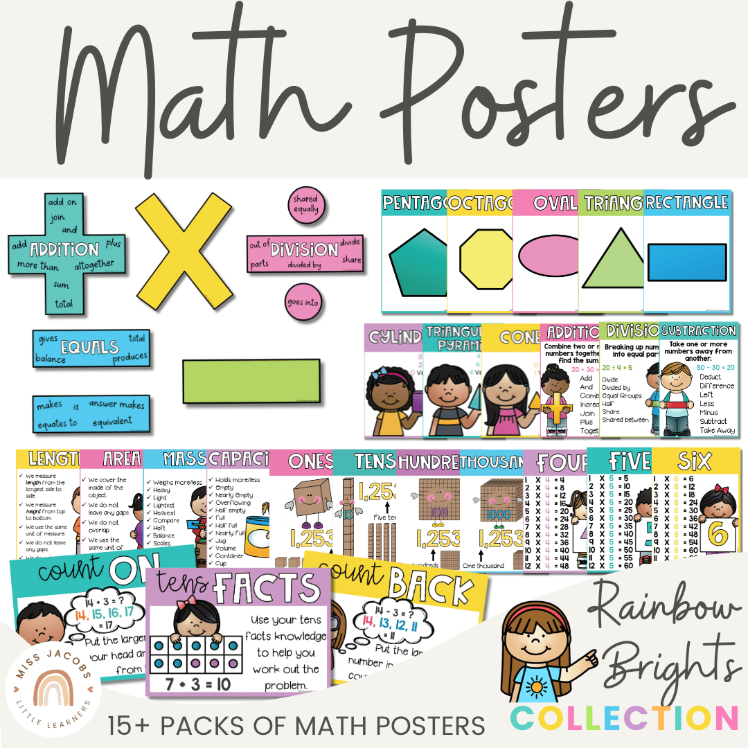 Rainbow Brights Classroom Collection - Miss Jacobs Little Learners ...