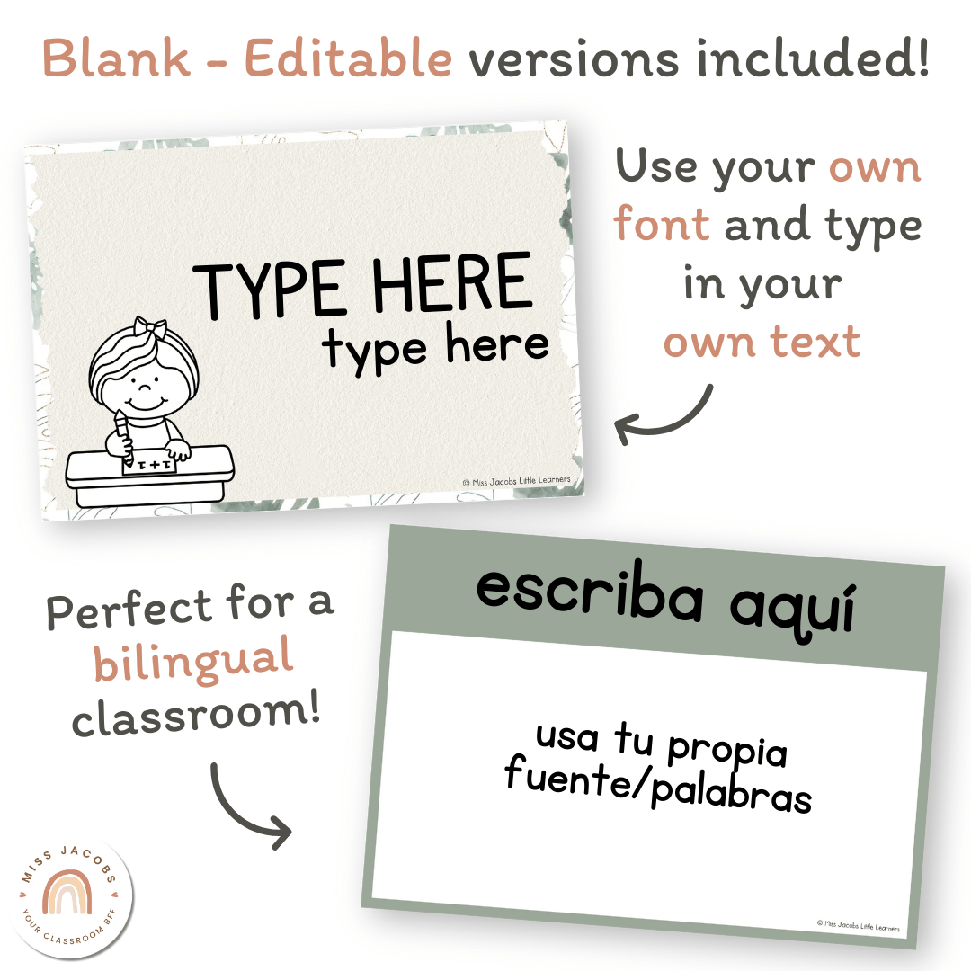 Math Problem Solving Strategies Posters - Modern Jungle Earthy