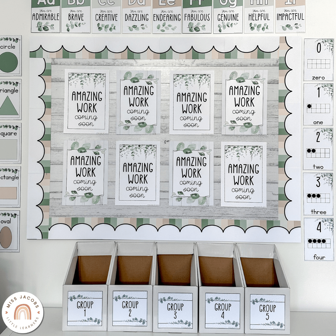 Modern Botanical Classroom Decor - Farmhouse Theme - Miss Jacobs