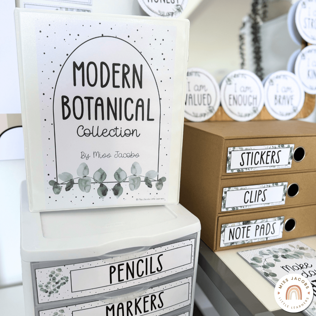 Modern Botanical Classroom Decor - Farmhouse Theme - Miss Jacobs