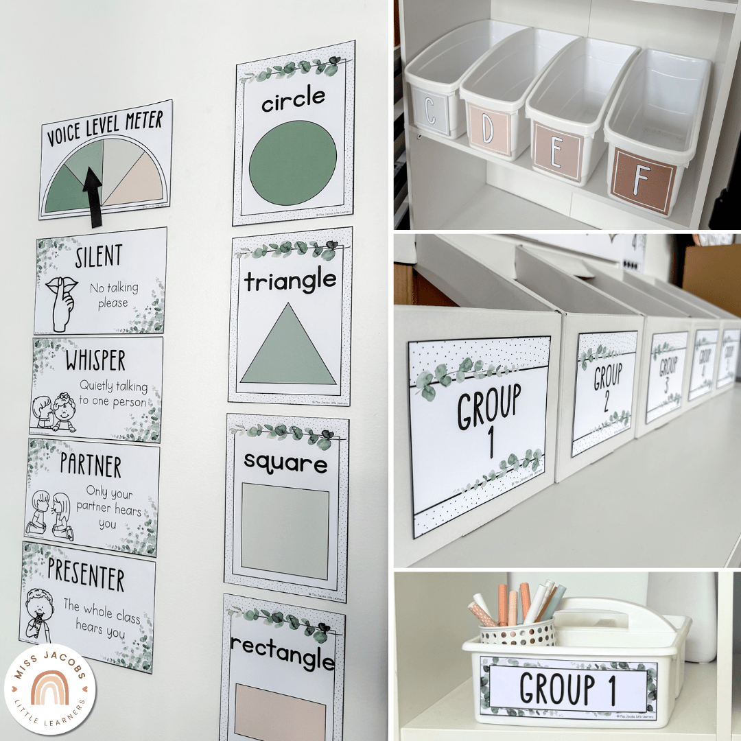 Modern Botanical Classroom Decor - Farmhouse Theme - Miss Jacobs