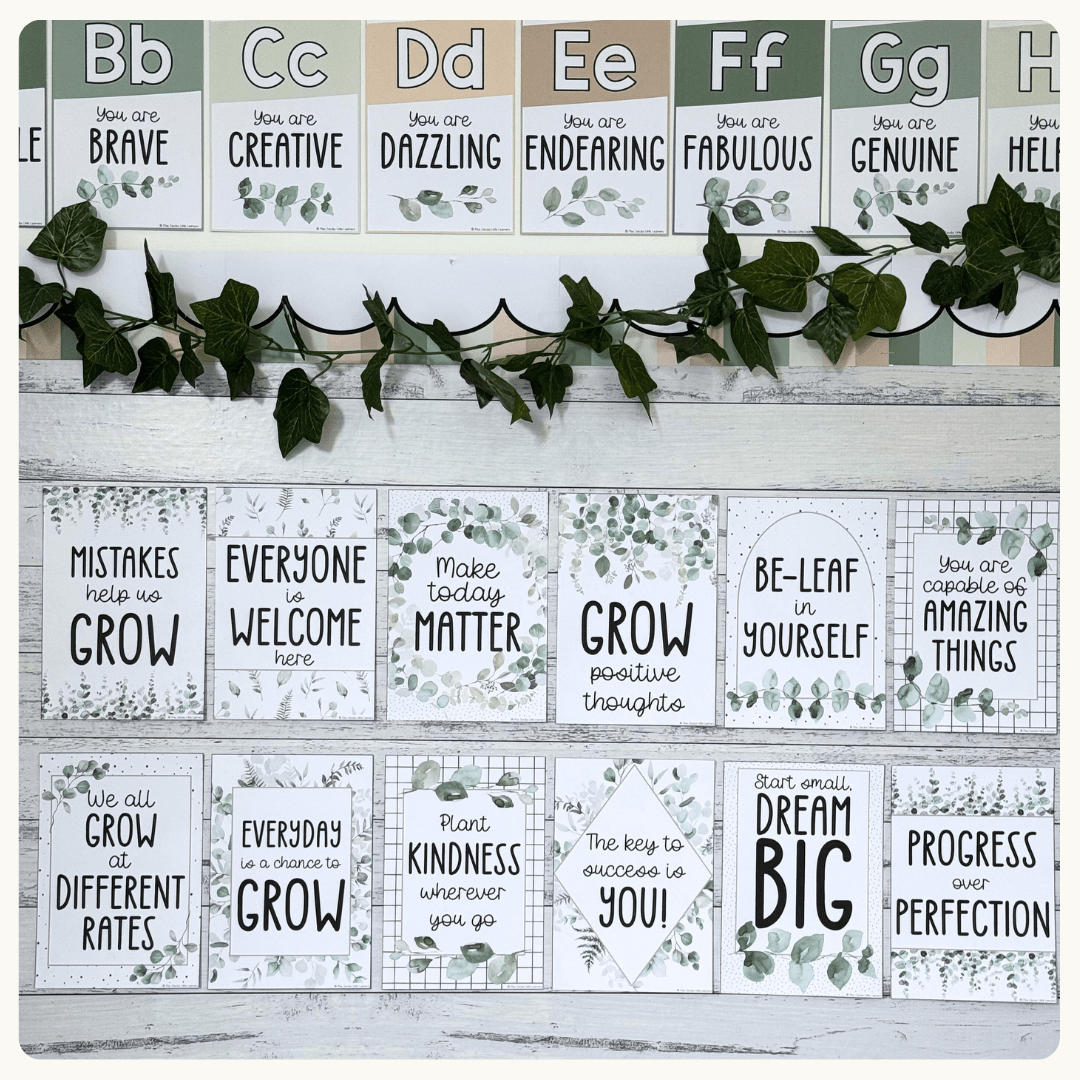Modern Botanical Classroom Decor - Farmhouse Theme - Miss Jacobs – Miss ...