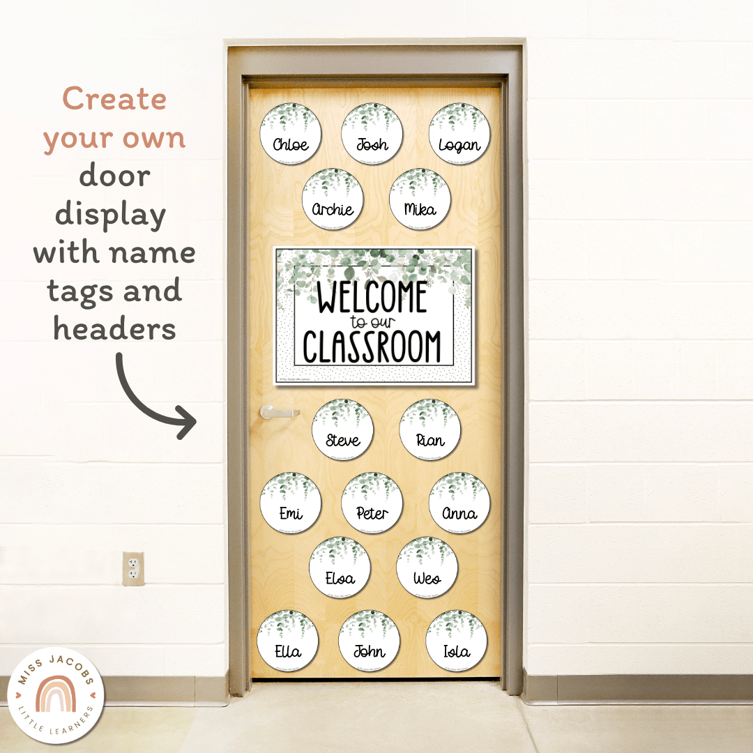 Modern Botanical Classroom Decor - Farmhouse Theme - Miss Jacobs