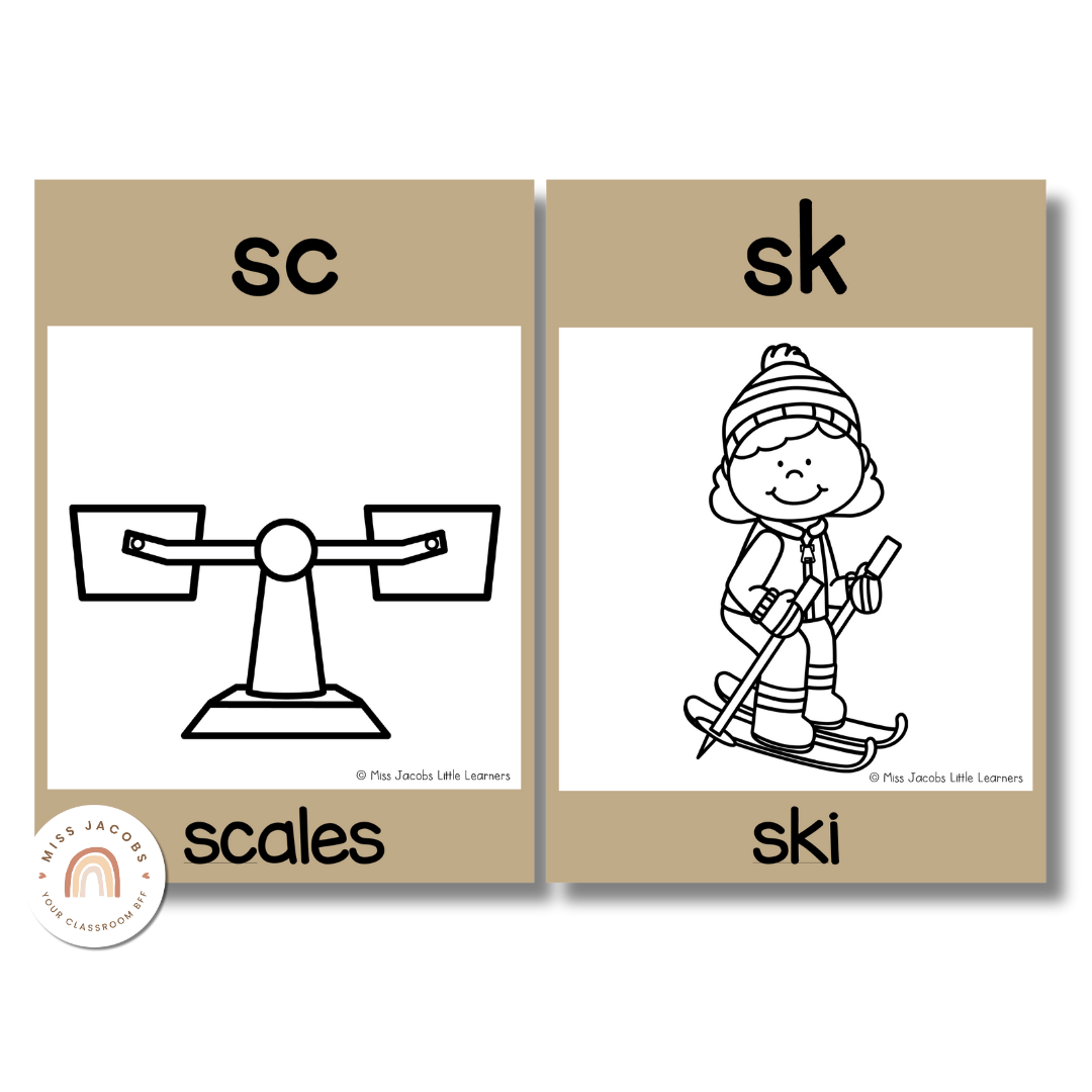 Modern Botanical English Posters Decor - Miss Jacobs Little Learners