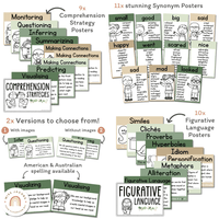 Modern Botanical English Posters Decor - Miss Jacobs Little Learners