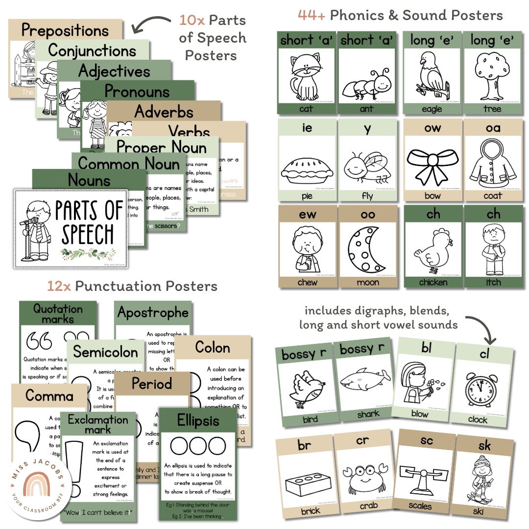 Modern Botanical Classroom Decor - Miss Jacobs Little Learners