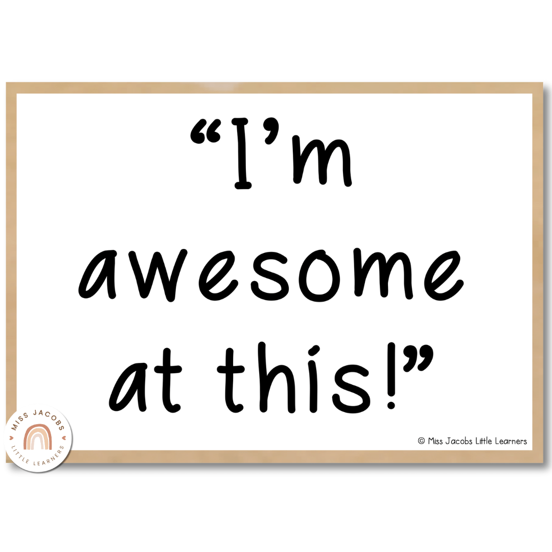 Growth Mindset Posters - Boho Plants Classroom Decor