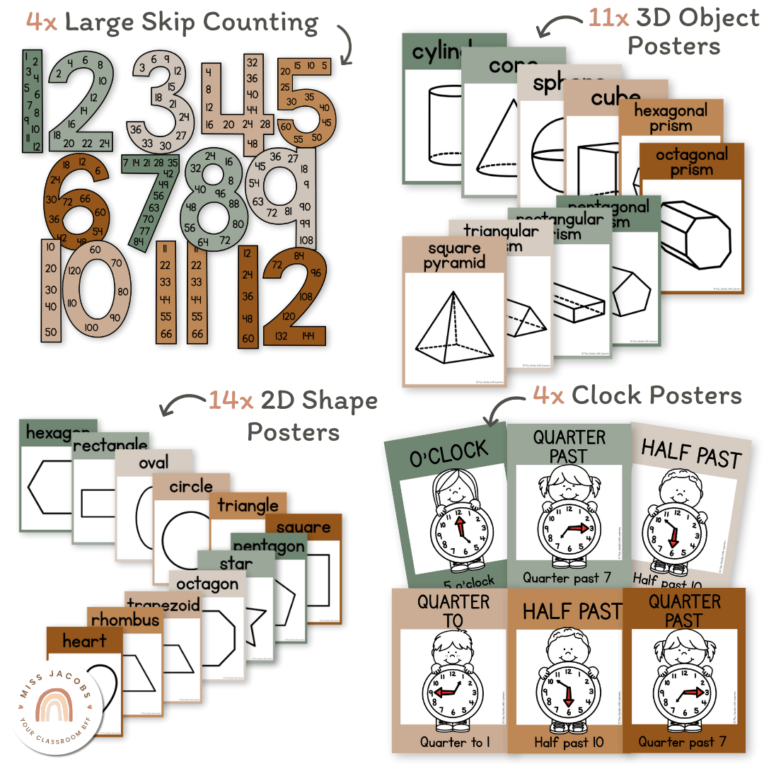 Modern Jungle Classroom Collection - Miss Jacobs Little Learners - Miss ...