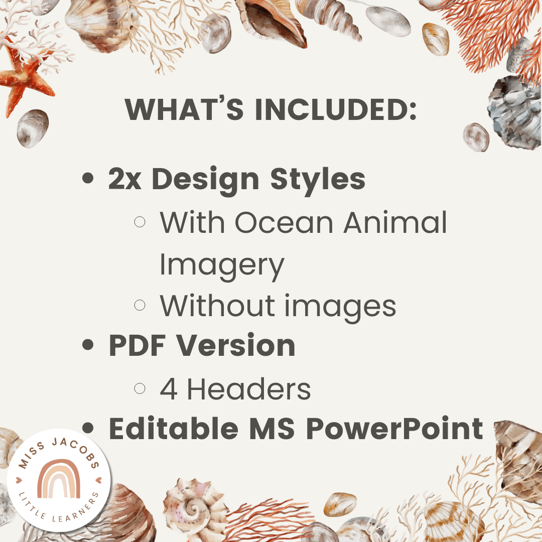 Door Display - Modern Ocean Classroom Decor