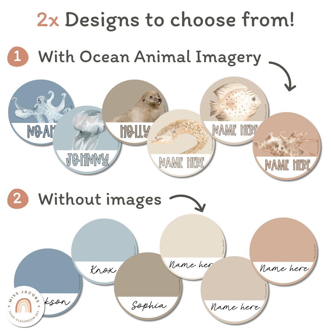 Door Display - Modern Ocean Classroom Decor