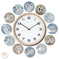 Clock Labels - Modern Ocean Classroom Decor