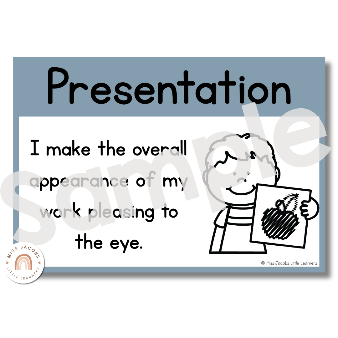 Modern Ocean English Posters Decor - Miss Jacobs Little Learners