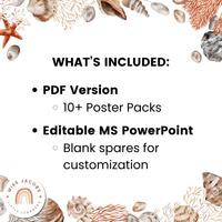 Modern Ocean English Posters Decor - Miss Jacobs Little Learners